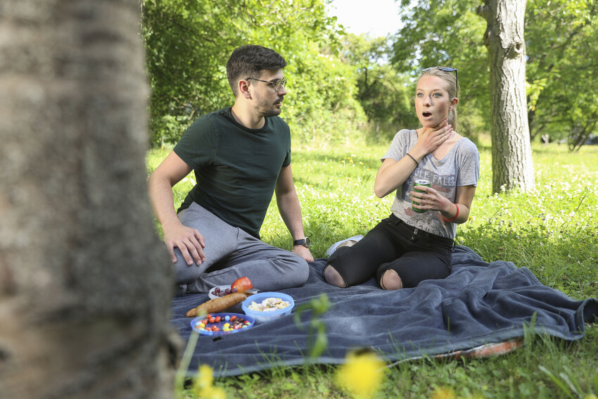 Verhalten bei einer starken allergischen Reaktion – Rotes Kreuz